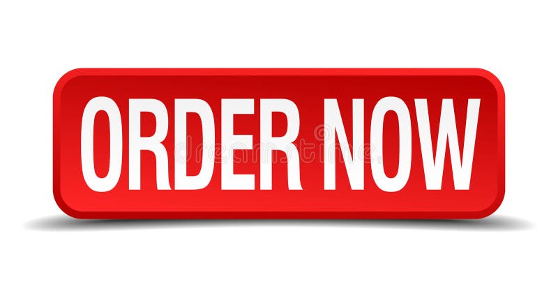 Order Now Red 3d Square Button Stock Vector - Illustration of ...