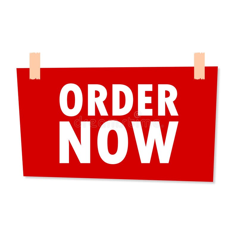 Order Now Sign - Illustration Stock Vector - Illustration of ...