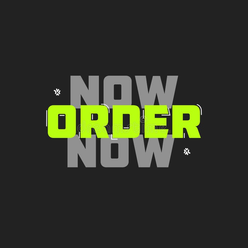 Order Now Sticker - Order Now Label - Order Now Design Stock Vector ...