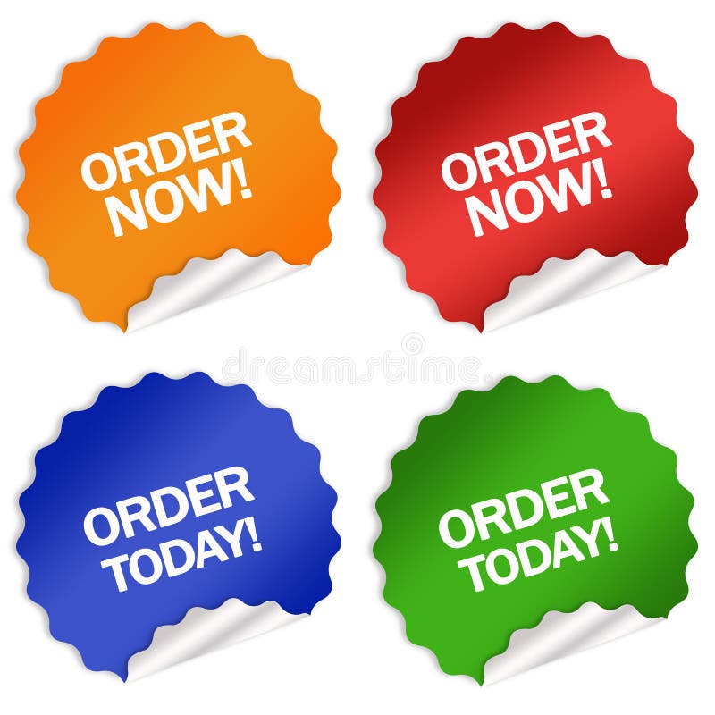 ORDER NOW red Web Button stock vector. Illustration of shopping - 18464355