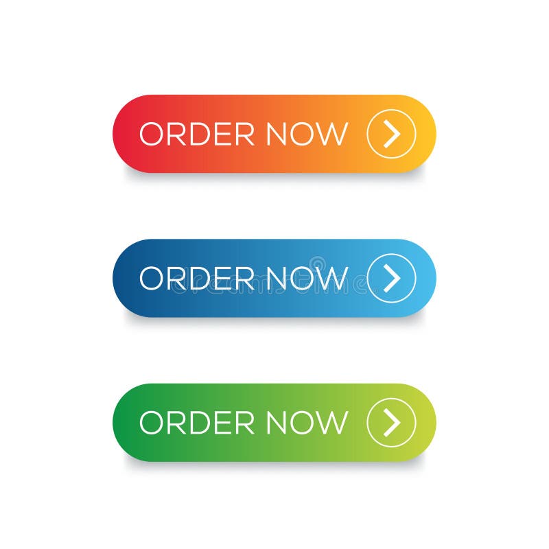 Order Now Web Button Set. Order Now Button Set Vector Stock Vector ...