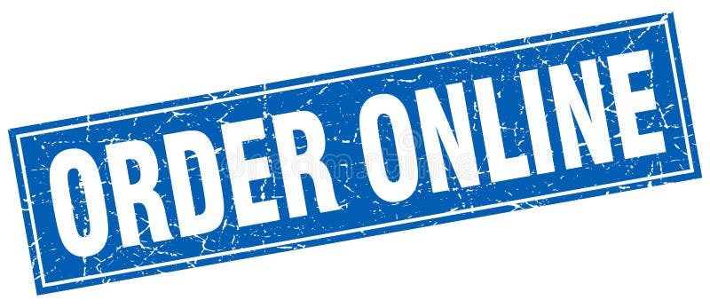 Order online stamp stock vector. Illustration of square - 125009772