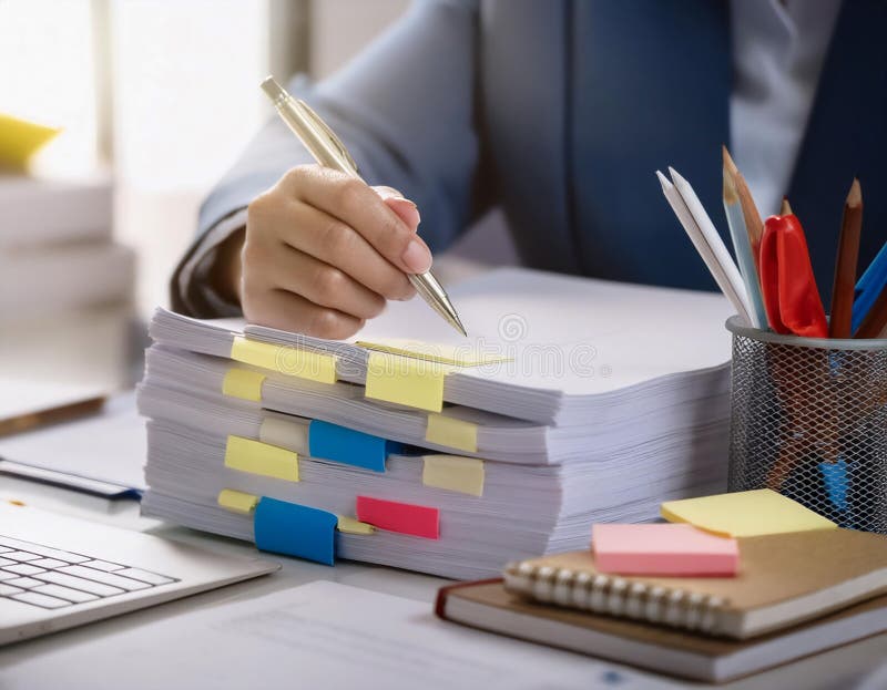 Order and Organization Featuring Elements Like Organized Documents ...