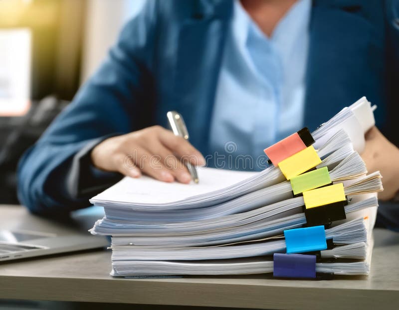 Order and Organization Featuring Elements Like Organized Documents ...