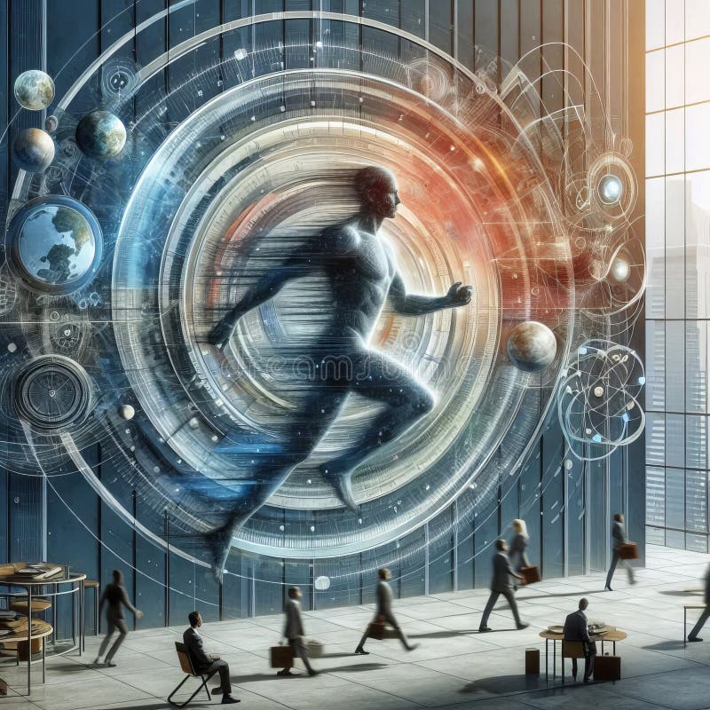 Order Organized Orbit the Man S Movements are Structured and Pre Stock ...