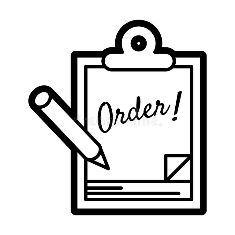 Order Pad. Vector Illustration Decorative Design Stock Vector ...