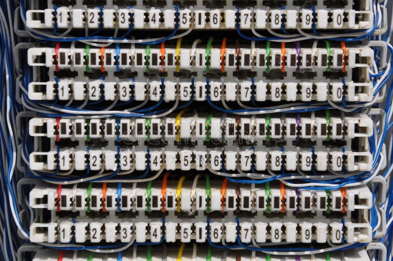 Data Patch Panel stock photo. Image of cable, punch, connectivity ...
