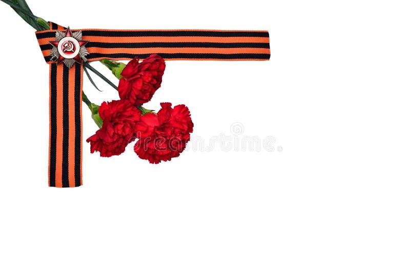 Order of the Patriotic War on the Bow of the St. George Ribbon L Stock ...