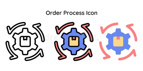 Order Process Icon. stock vector. Illustration of marketing - 316231040