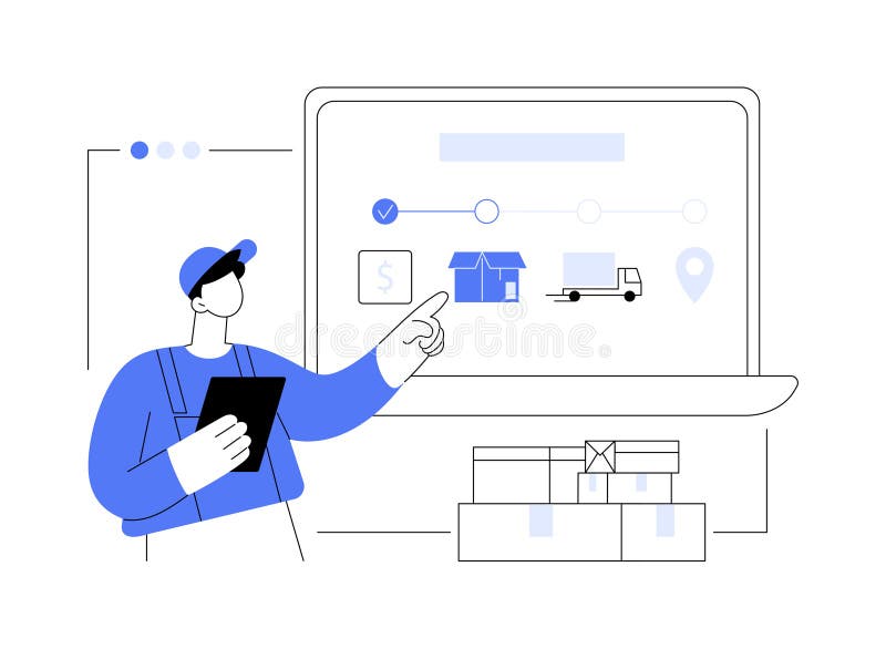 Handling and Order Processing Abstract Concept Vector Illustration ...