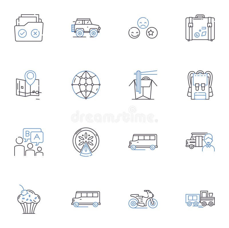 Order Processing Line Icons Collection Automation Customer Shipping Inventory Workflow