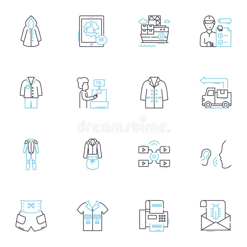 Order Processing Linear Icons Set. Fulfillment, Logistics, Dispatch ...