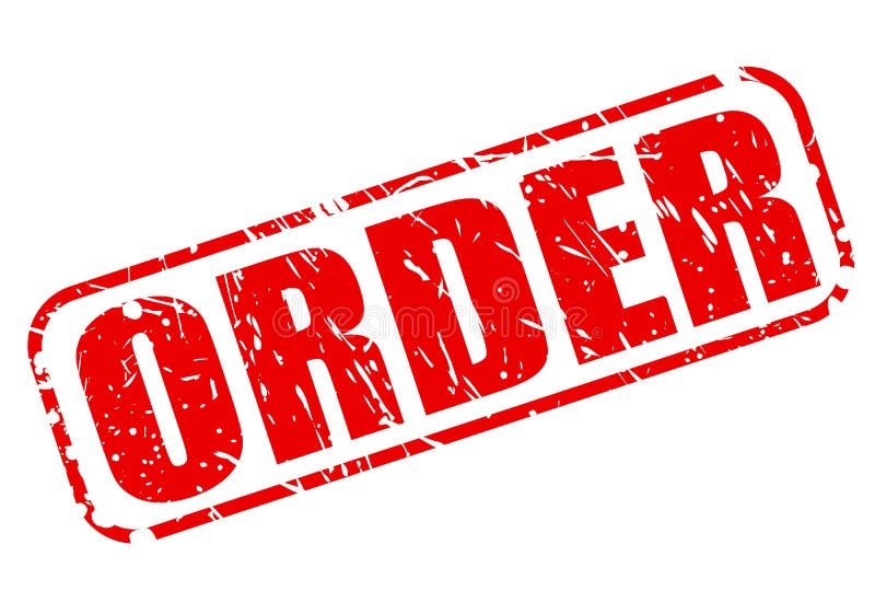 Order red stamp text stock vector. Illustration of notification - 44561786
