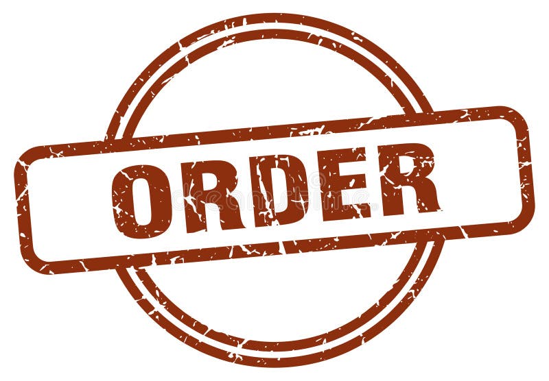 Order Stamp. Order Round Vintage Grunge Label Stock Vector ...