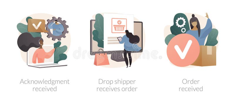 Order Status Abstract Concept Vector Illustrations. Stock Vector ...