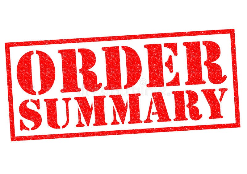 Order Summary Stock Illustrations – 289 Order Summary Stock ...