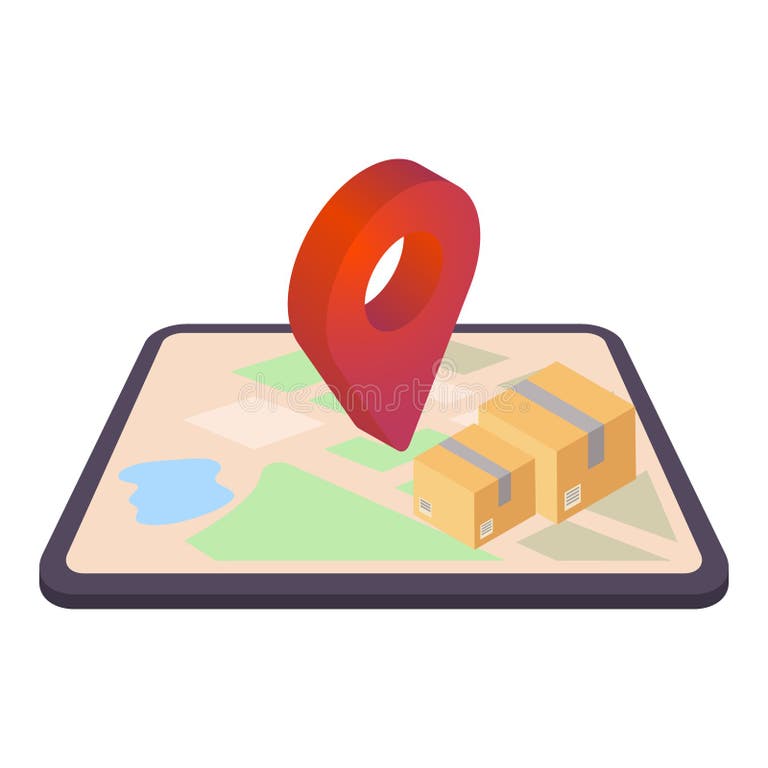 Order Tracking App for Tablet or Smartphone. Vector Stock Vector ...