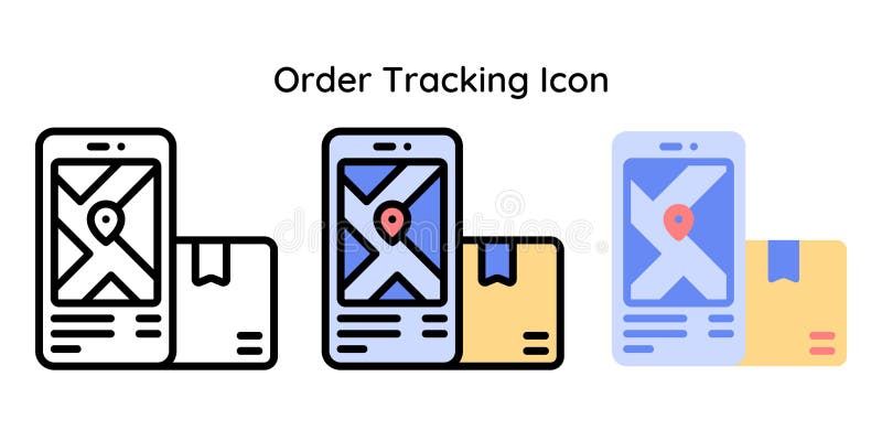 Order Tracking Icon. stock vector. Illustration of online - 316127098