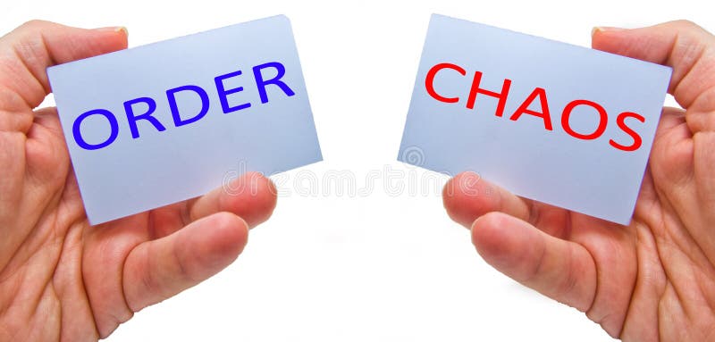 Order or Chaos stock image. Image of chaos, decide, decision - 29422205
