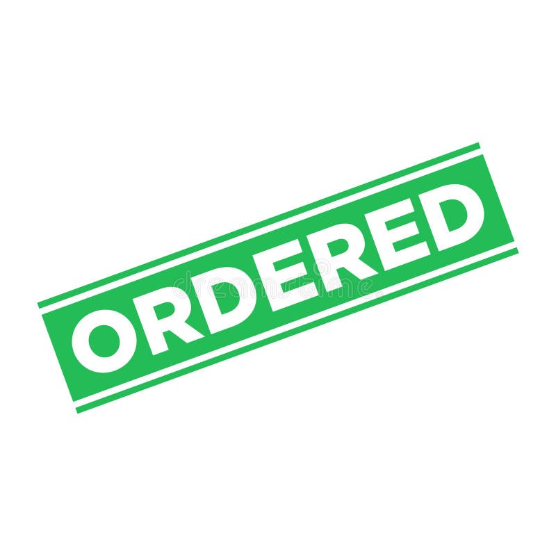 Ordered Letter Rubber Stamp Template Design Stock Vector - Illustration ...