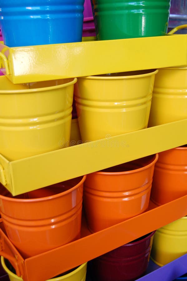 Coloured Pails Containers Stock Photos - Free & Royalty-Free Stock ...