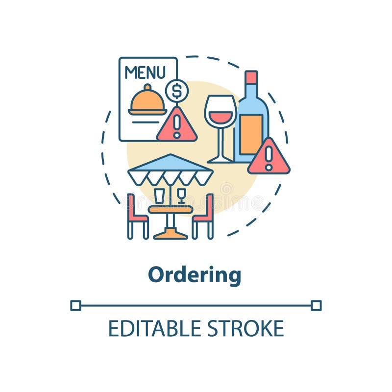 Ordering concept icon stock vector. Illustration of behavior - 246652823