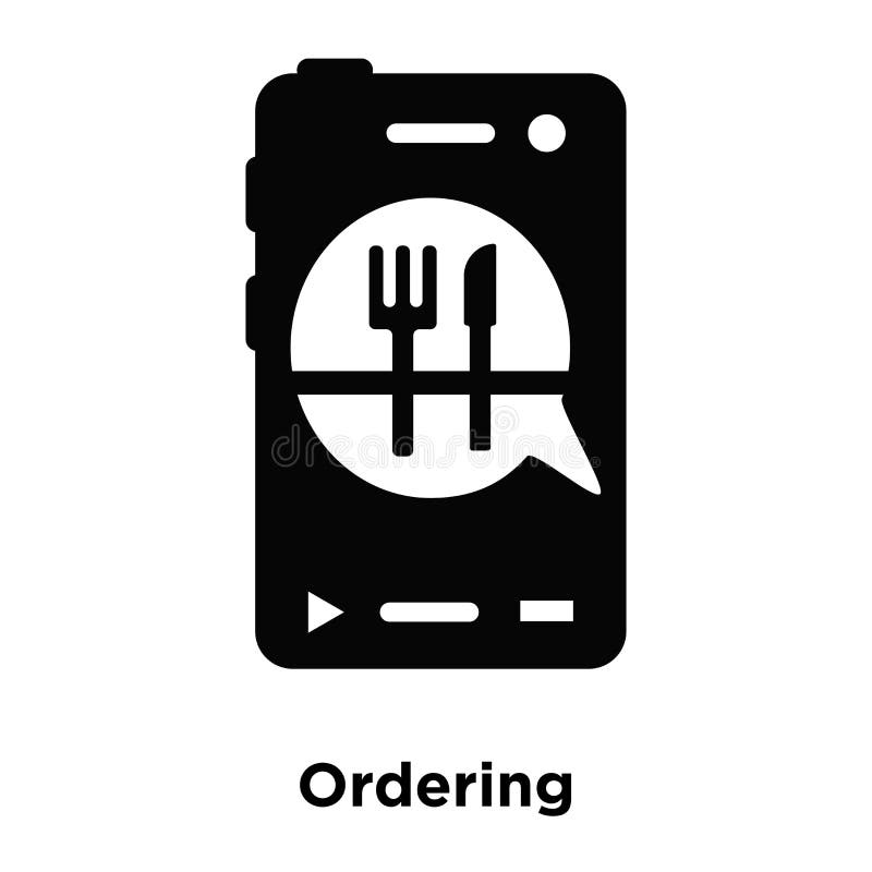 Ordering Icon Vector Isolated on White Background, Logo Concept Stock ...