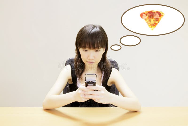 Ordering Pizza stock image. Image of handphone, dialing - 9847069