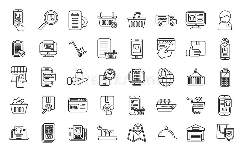 Distribution Process Icons Stock Illustrations – 1,344 Distribution ...