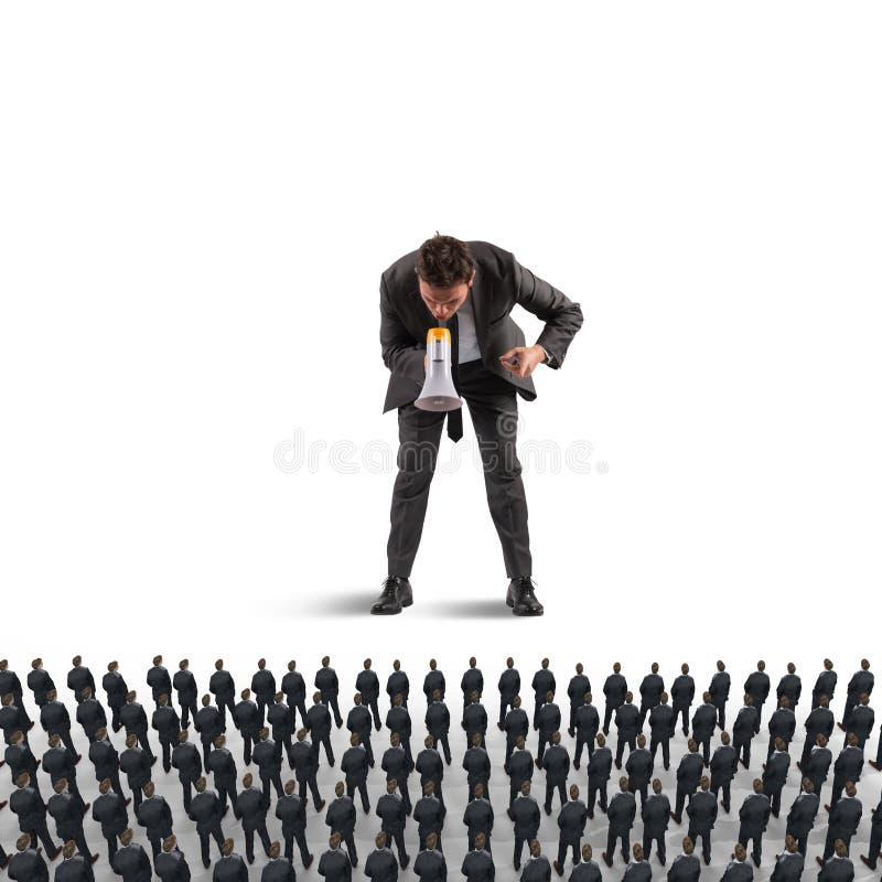 Orders from Above. Concept of Authoritarian Boss Stock Photo - Image of ...