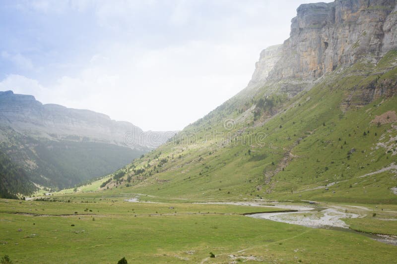 Ordesa Monte Perdido National Park, View. Pyrenees, Spain Stock Image ...