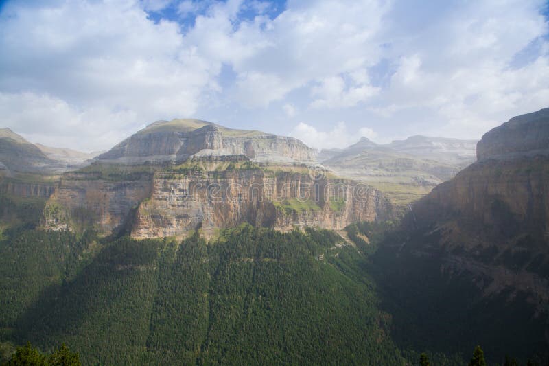 Ordesa Monte Perdido National Park, View. Pyrenees, Spain Stock Image ...
