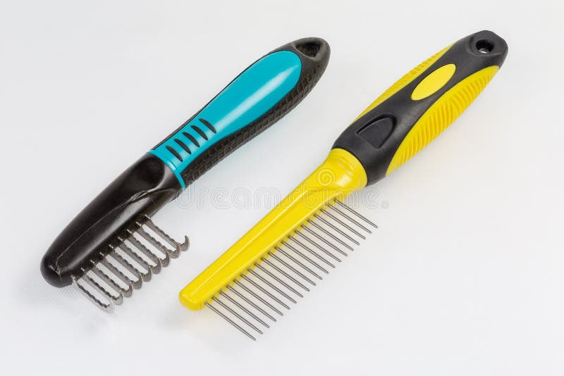 Ordinary Comb for Pets Hair and Comb for Remove Tangles Stock Image ...