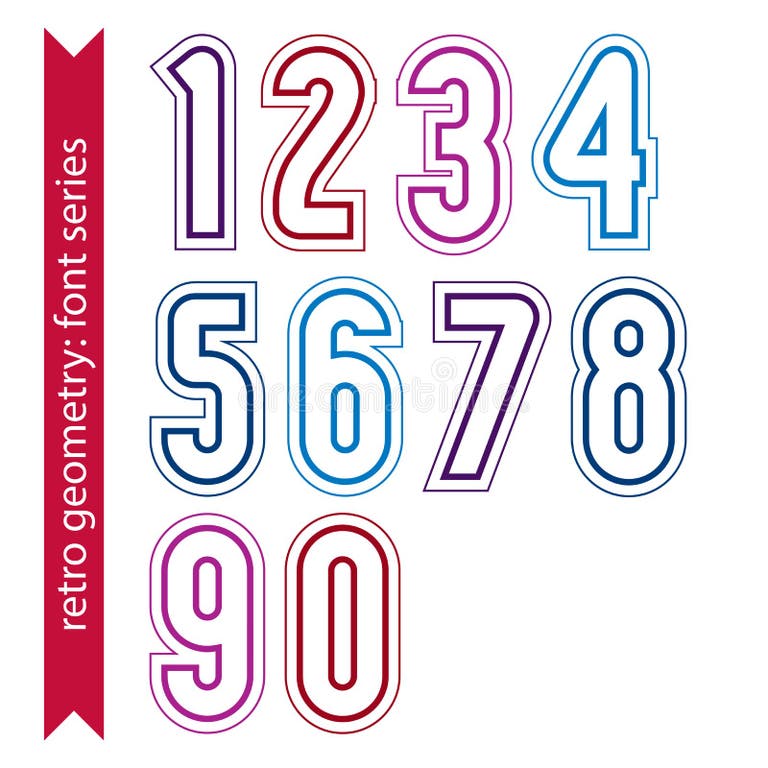Stylish Numeration Stock Illustrations – 102 Stylish Numeration Stock ...