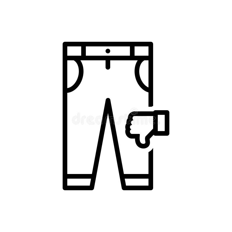 Black Line Icon Ordinary, Normal and General Stock Illustration ...