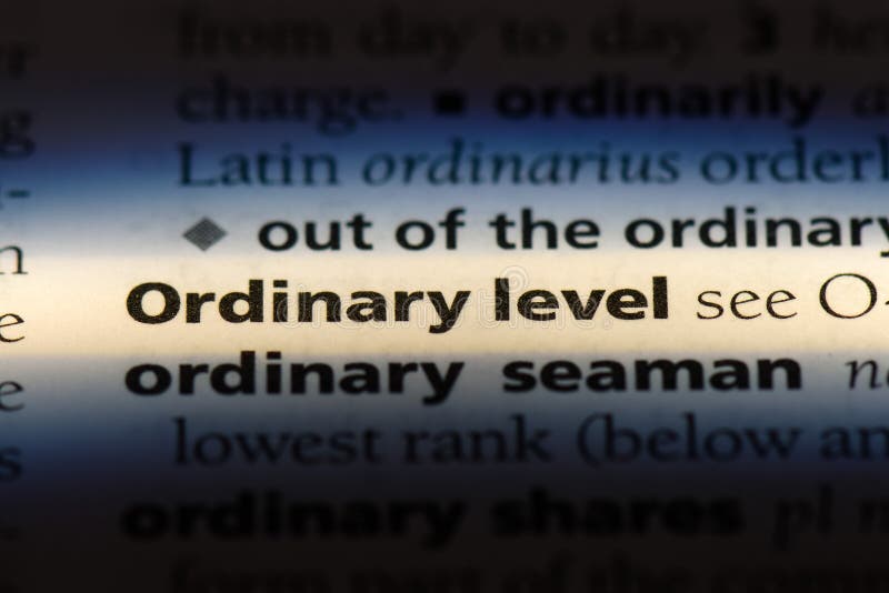 Ordinary level stock photo. Image of macro, page, concept - 126547398