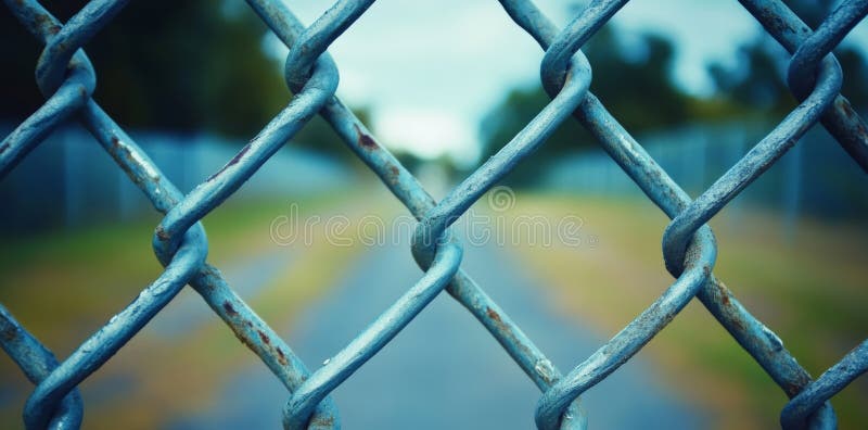 Ordinary Metal Chain-link Fence for Industrial Park Security Stock ...