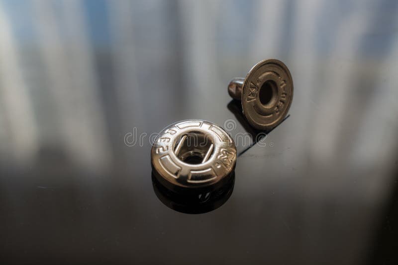 Ordinary Metal Rivet Button. Stock Photo - Image of rivet, sewing: 86583712