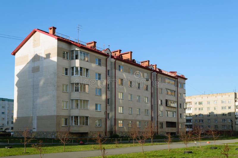 An Ordinary Multi-storey Residential Building Illuminated by the ...