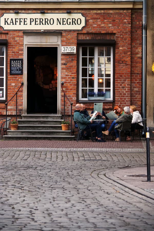 Ordinary People Dining Outdoors in Gdansk Stock Image - Image of europa ...