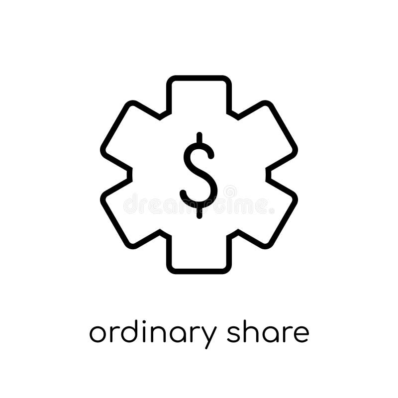 Ordinary Share Icon. Trendy Modern Flat Linear Vector Ordinary S Stock ...