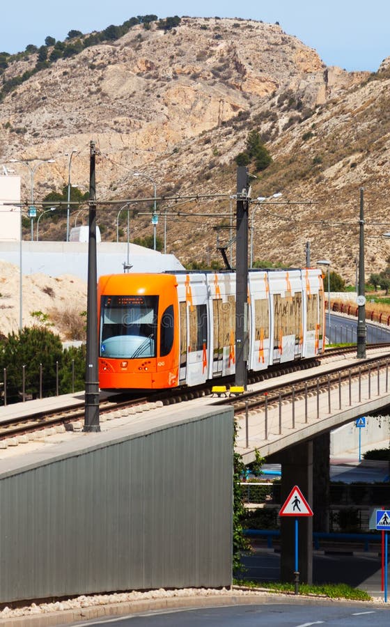 Ordinary Tram in Alicante, Spain Editorial Image - Image of alacant ...