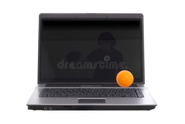 Ordinateur magique photo stock. Image du transmission - 3981460