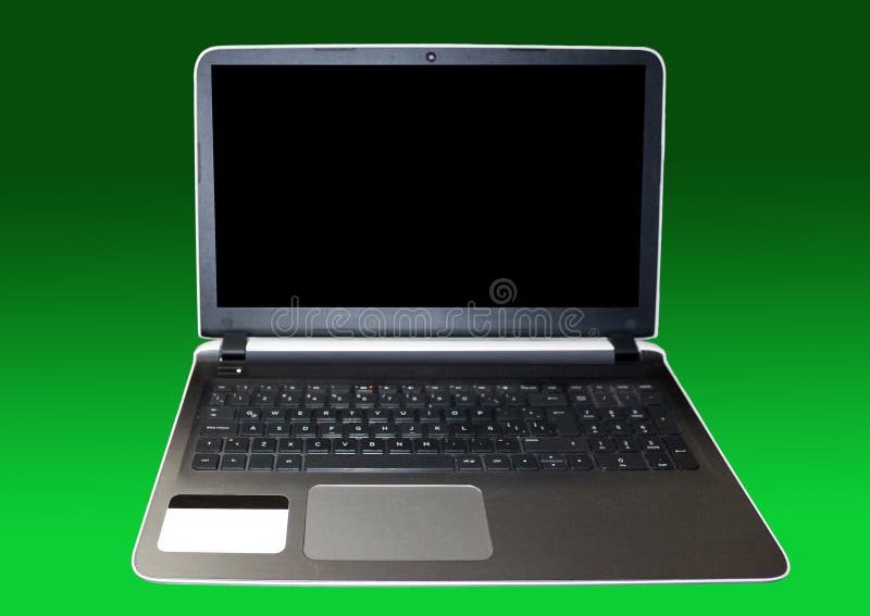 Ordinateur Portable Ouvert Mais Mis Hors Tension Photo stock - Image du ...