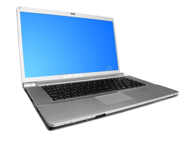 Ordinateur Portatif Sur Le Bureau Image stock - Image du angle, lumière ...