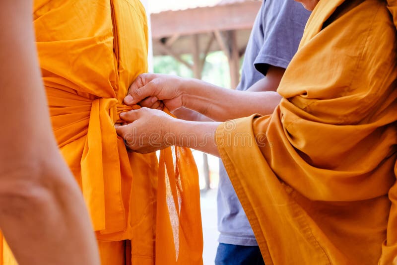 Ordination Ceremony in Buddhism Stock Photo - Image of east, meditation ...