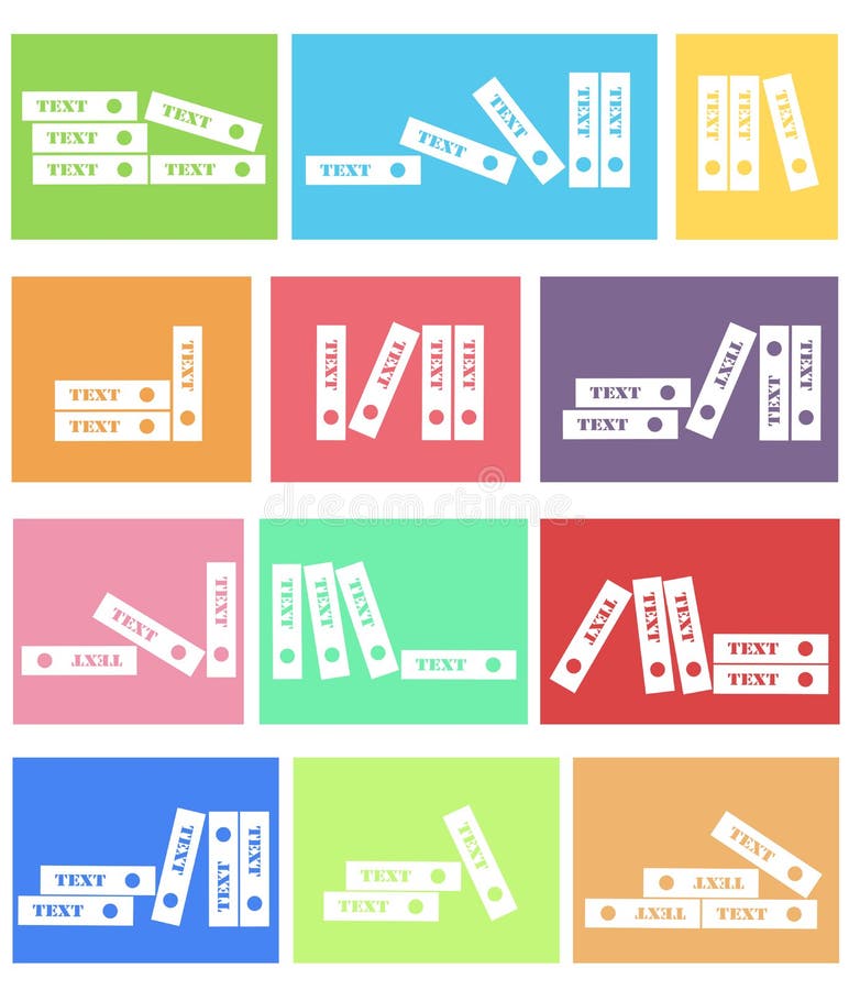 Weißer Ordner Mit Blättern Wiedergabe 3d Stock Abbildung - Illustration ...