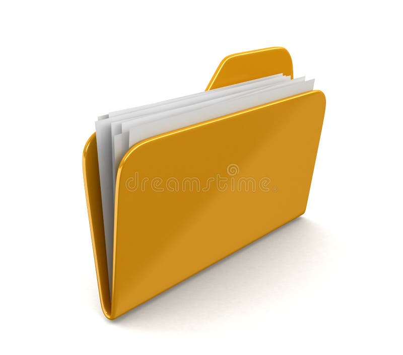 Ordner und Dateien stock abbildung. Illustration von portefeuille ...