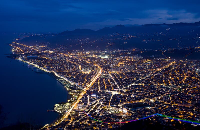 Ordu view from Boztepe stock image. Image of nature - 237133237