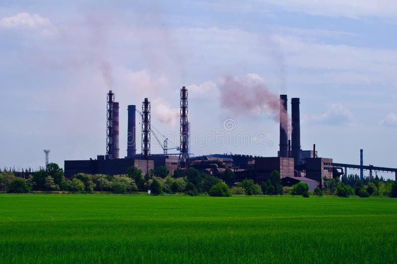Ore-dressing factory stock photo. Image of enviroment - 20874436